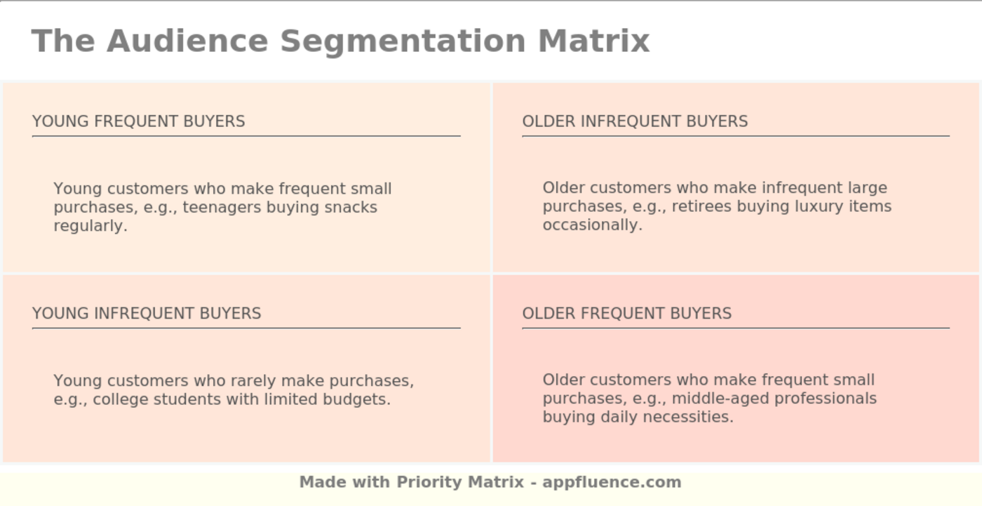 Audience Segmentation Matrix [Free download]