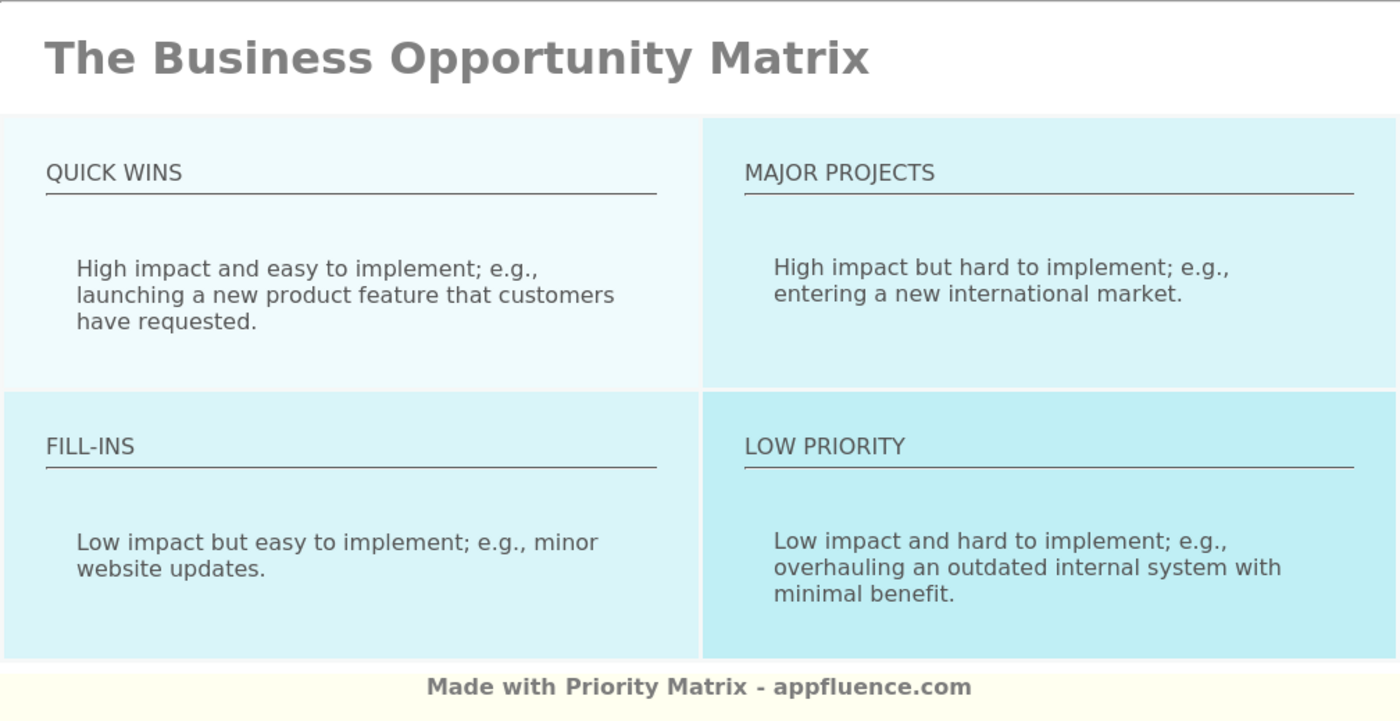 Business Opportunity Matrix [Free download]