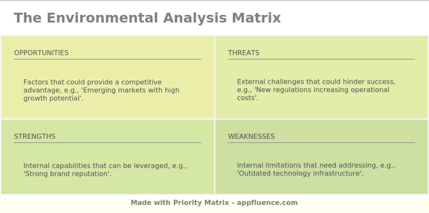 Environmental Analysis Matrix [Free download]