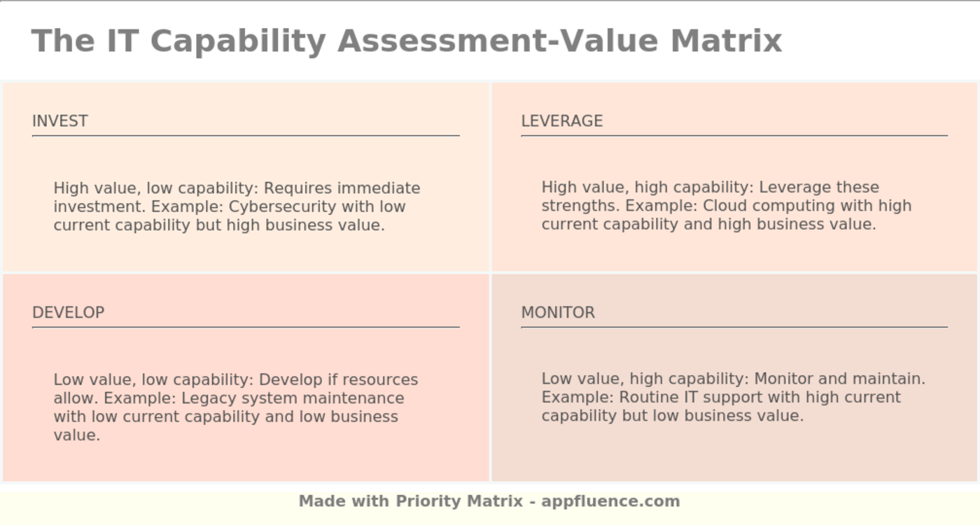 IT Capability Assessment-Value Matrix [Free download]
