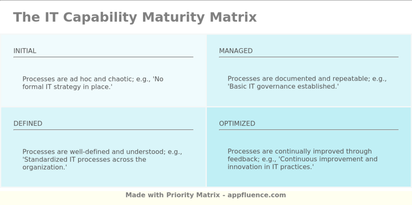 IT Capability Maturity Matrix [Free download]
