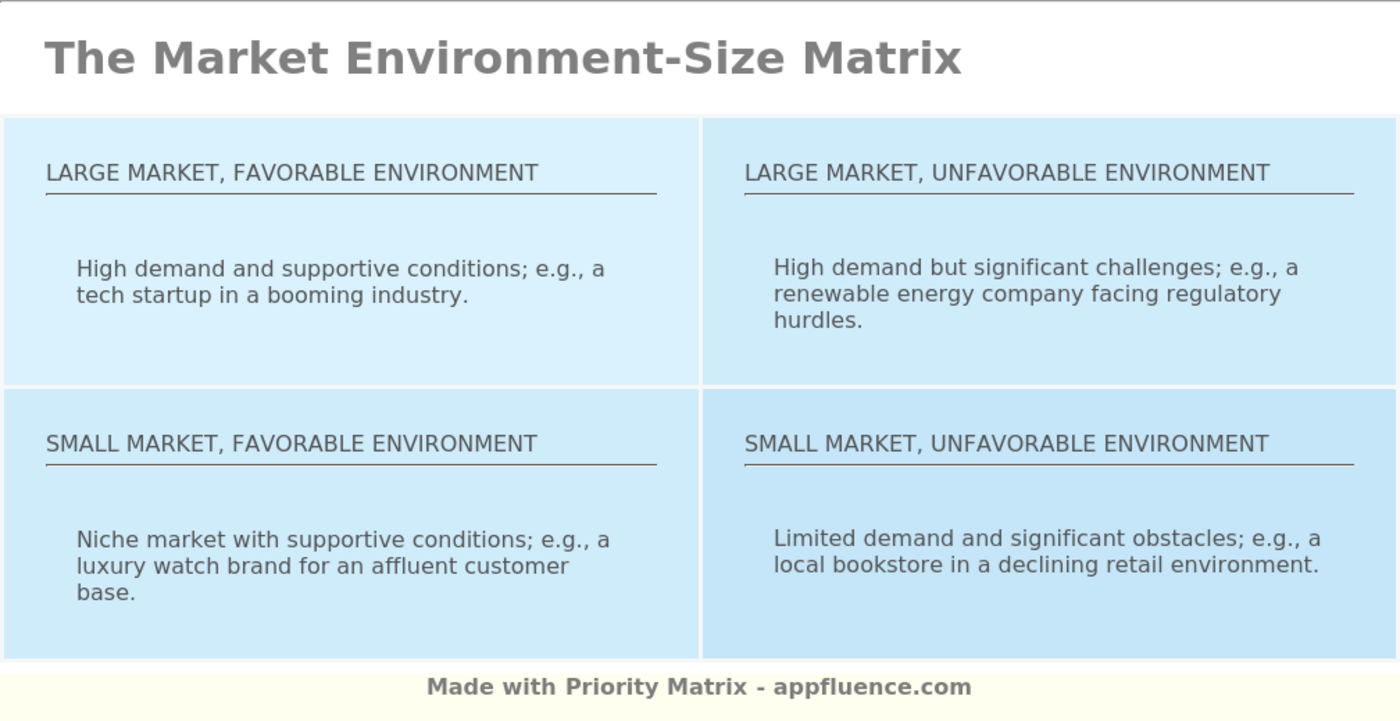 Market Environment-Size Matrix [Free download]