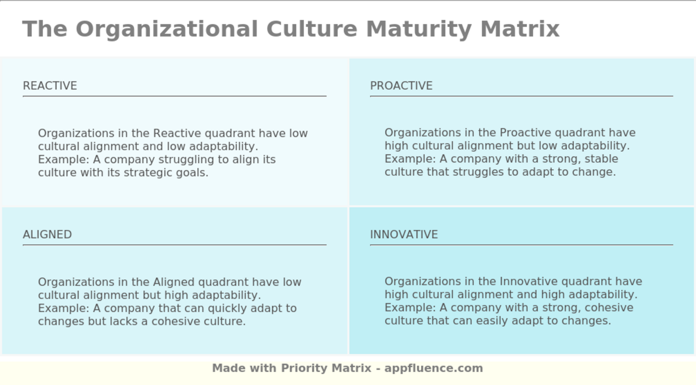 Organizational Culture Maturity Matrix [Free download]