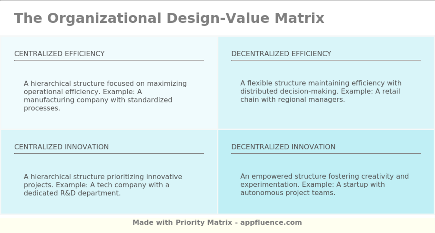 Organizational Design-Value Matrix [Free download]