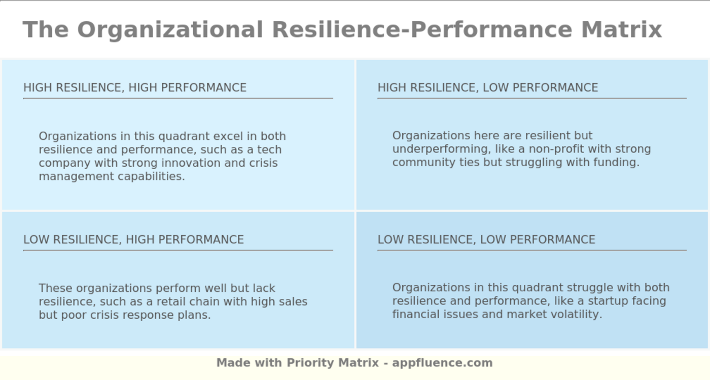 Organizational Resilience-Performance Matrix [Free download]