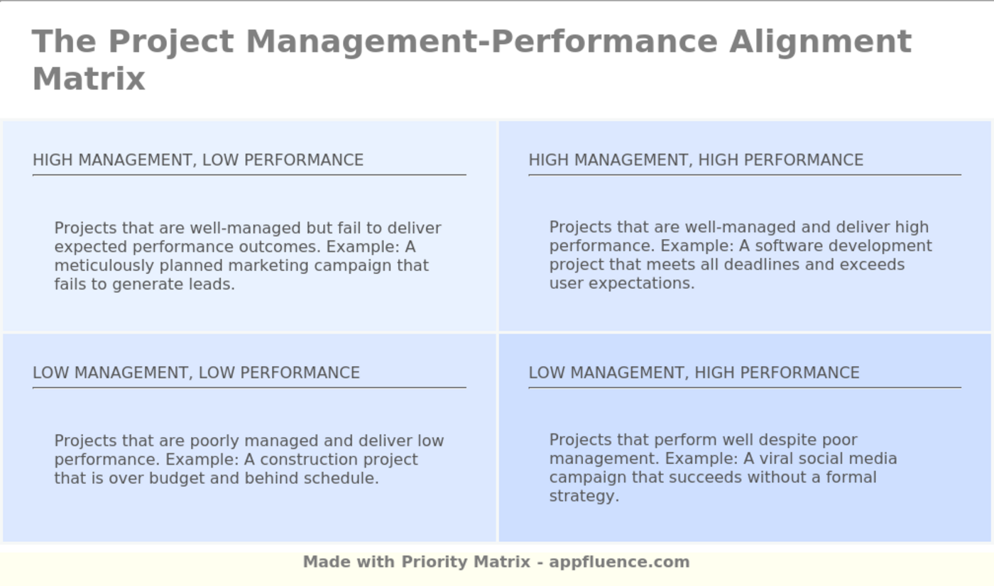 Project Management-Performance Alignment Matrix [Free download]