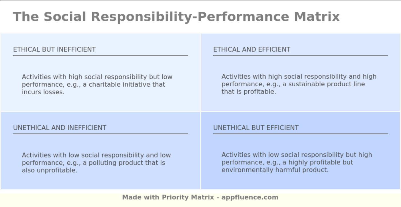 Social Responsibility-Performance Matrix [Free download]