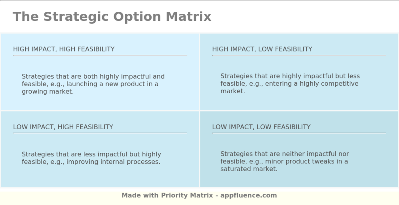 Strategic Option Matrix [Free download]