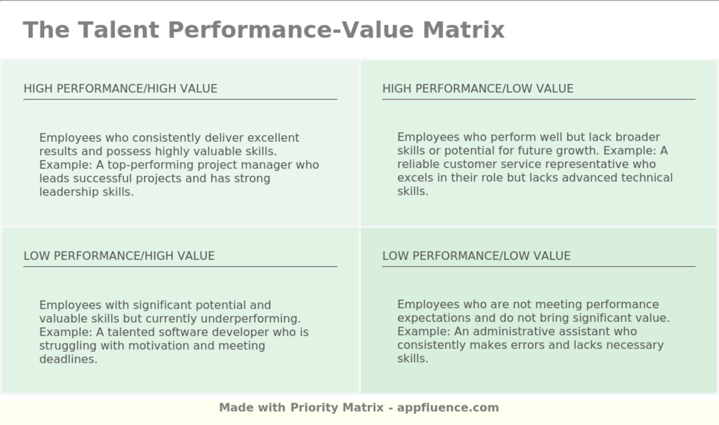 Talent Performance-Value Matrix [Free download]