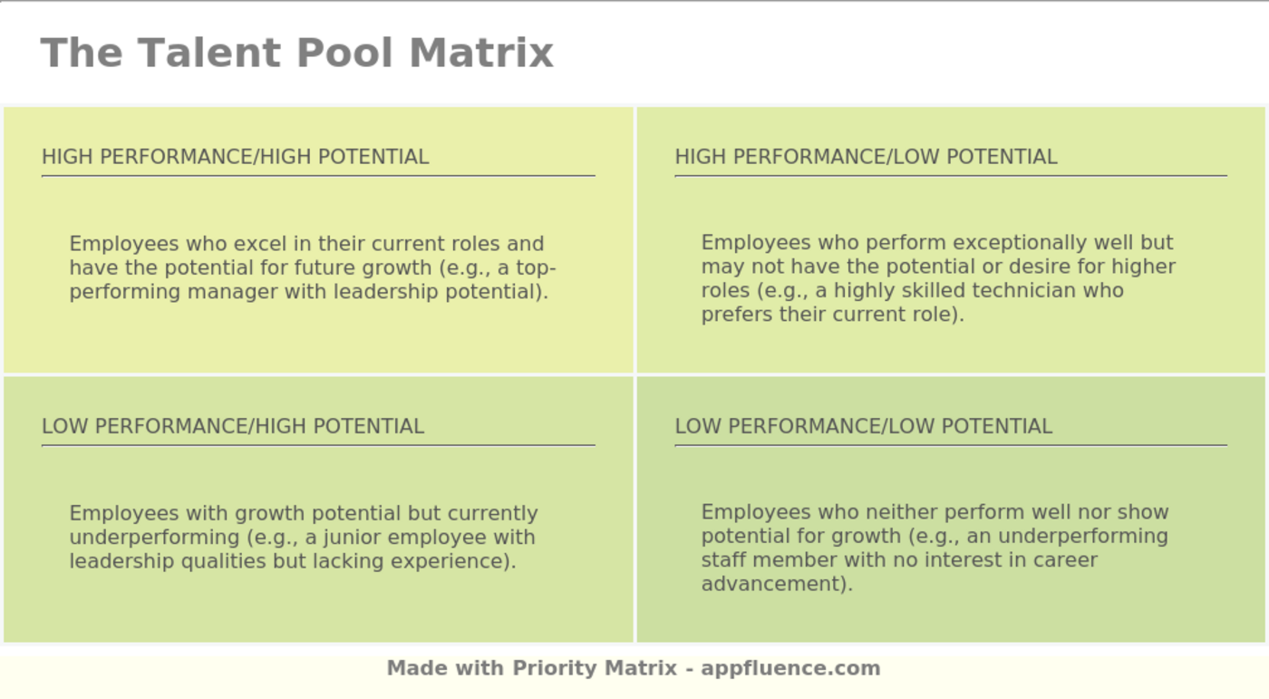 Talent Pool Matrix [Free download]