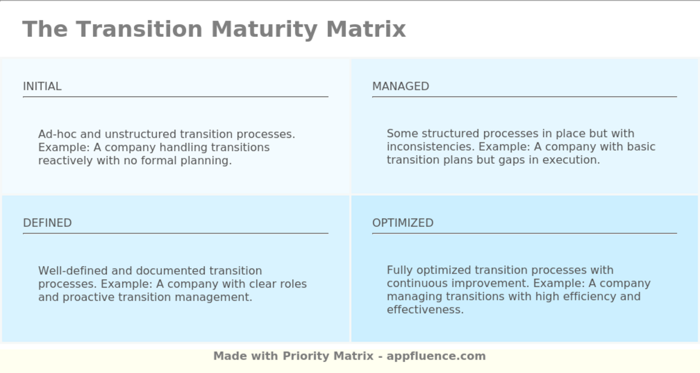 Transition Maturity Matrix [Free download]