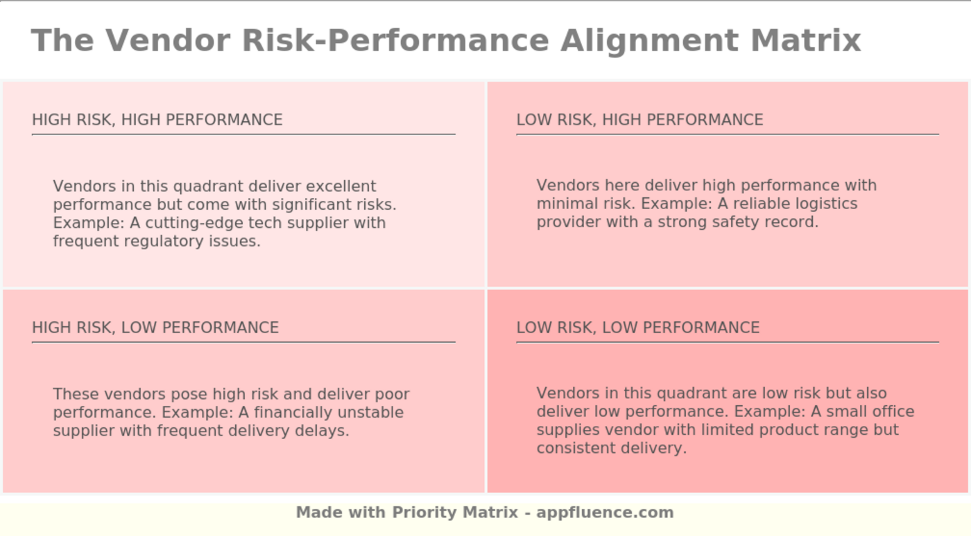 Vendor Risk-Performance Alignment Matrix [Free download]