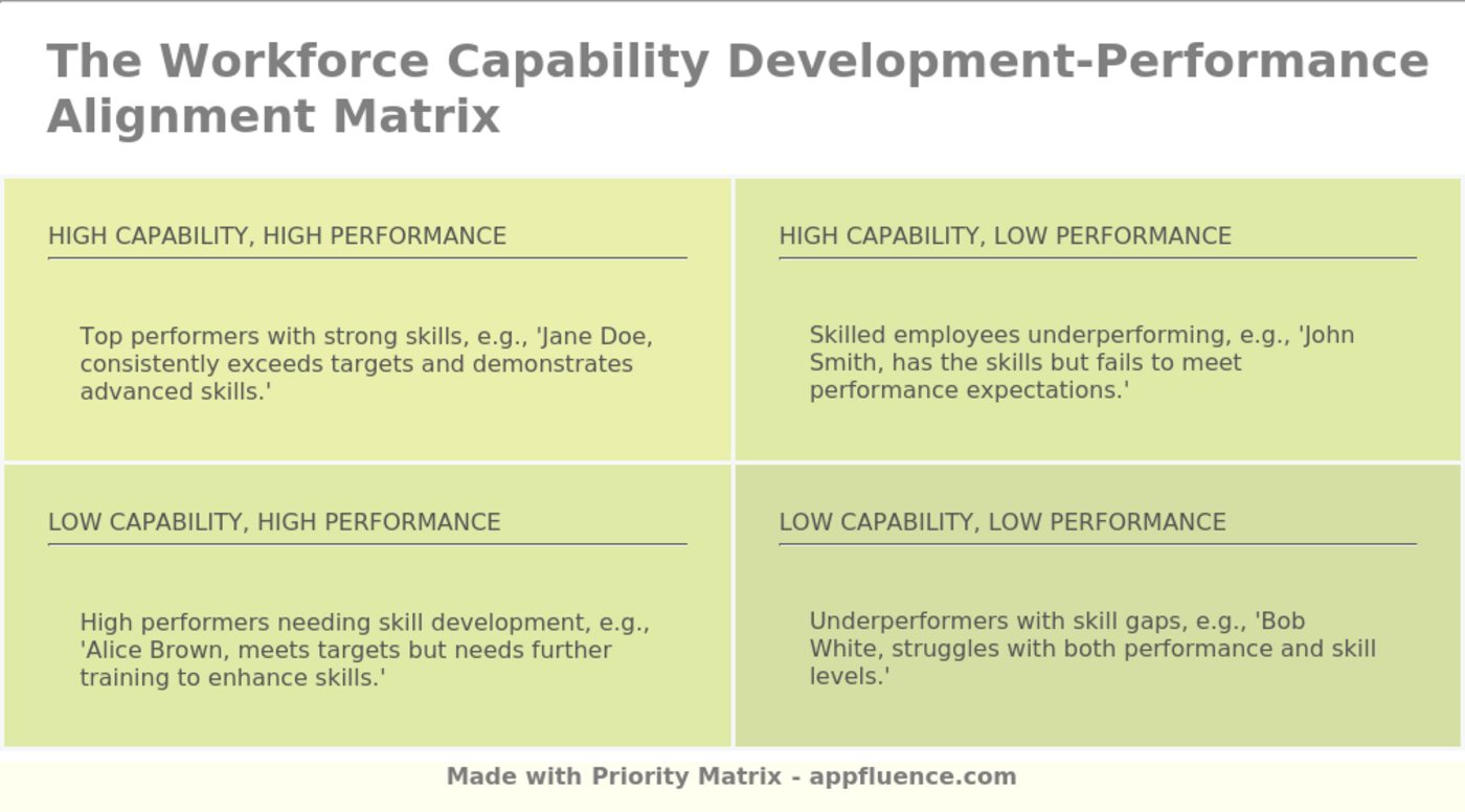 Workforce Capability Development-Performance Alignment Matrix [Free ...